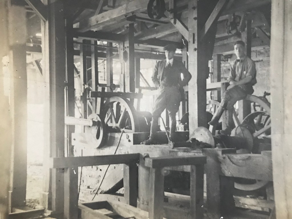inside of early grist mill | Reed Brothers Dodge History 1915 – 2012